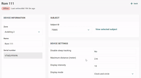 Change device settings for Health & Welfare