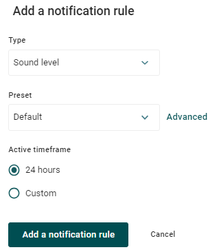 Sound Level notification